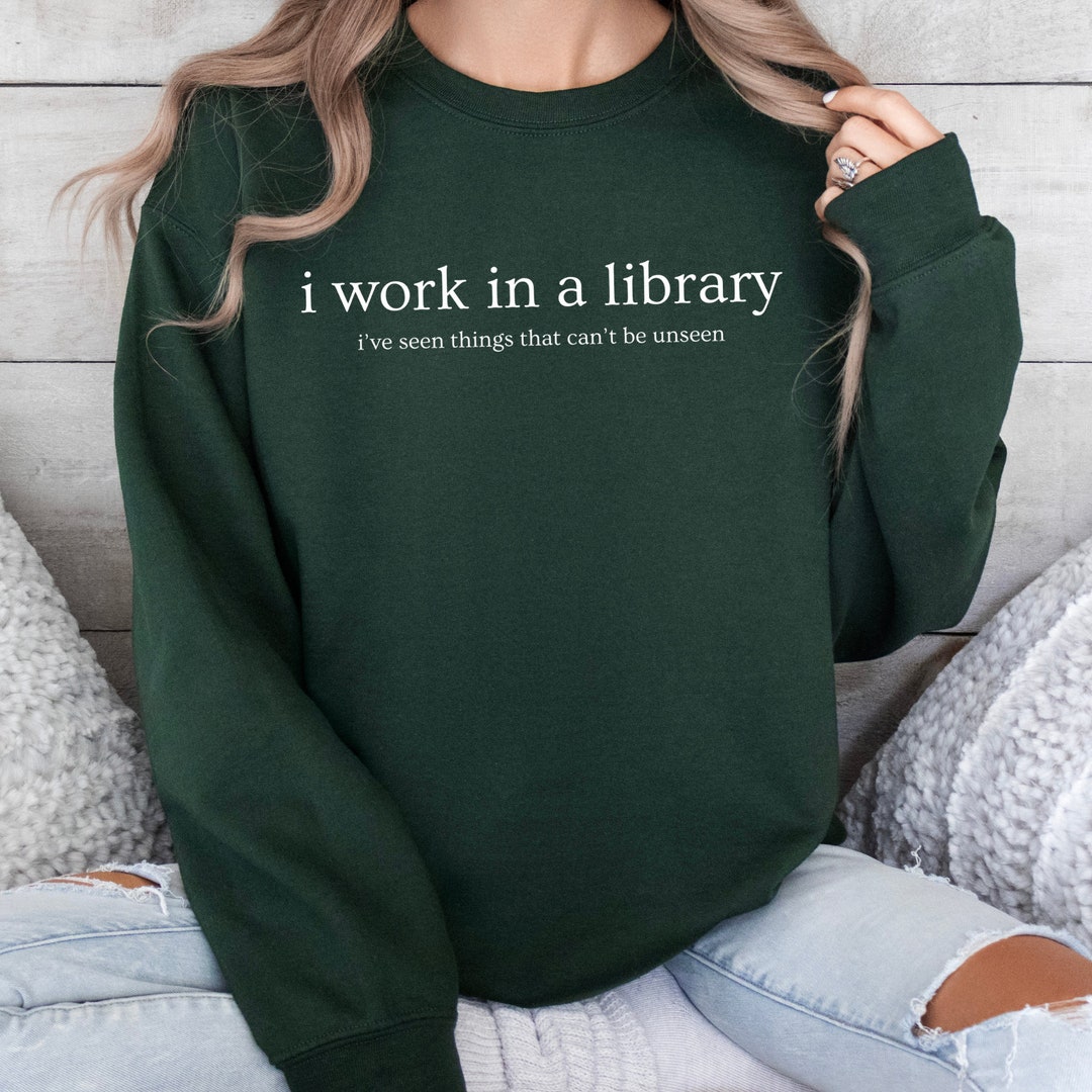 Library Sweatshirt Book Lover Gift Librarian Shirt Literature Crewneck ...