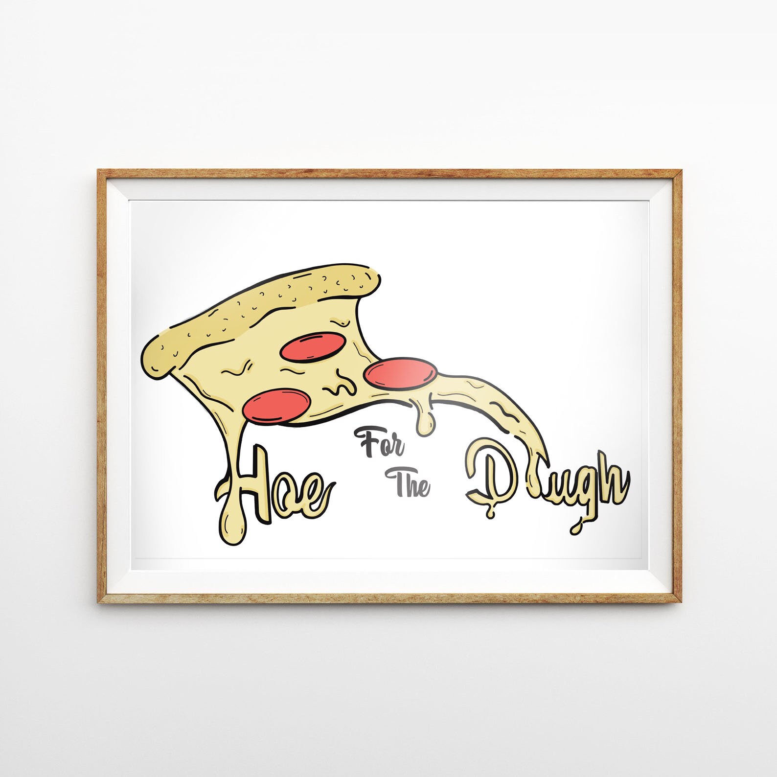 Pizza Slice Poster, Modern Food Print, Restaurant Bar Artwork, 30x40cm ...