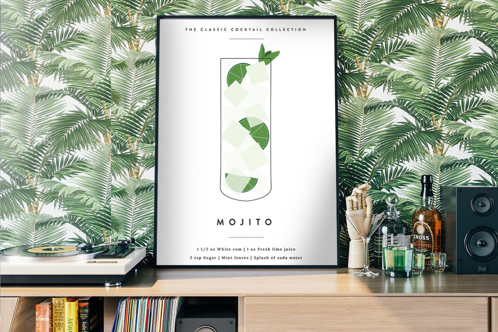 Mojito Cocktail Poster Vintage Print Drinks Artwork 30x40cm - Etsy