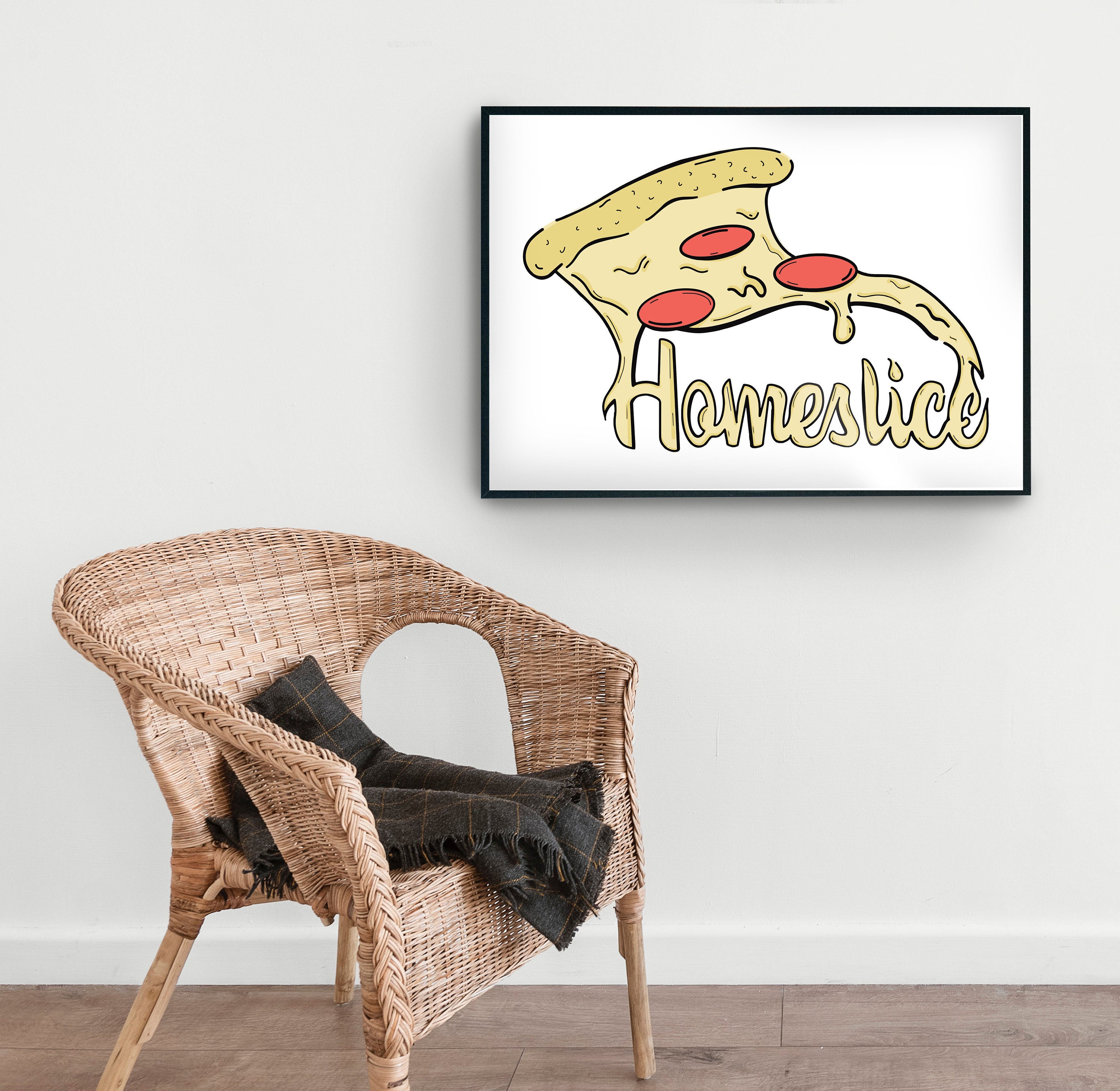 Pizza Slice Poster, Modern Food Print, Restaurant Bar Artwork, 30x40cm ...