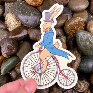 Penny Farthing Bunny / Big Wheel Bicycle Rabbit / Flemish Giant Fawn on ...