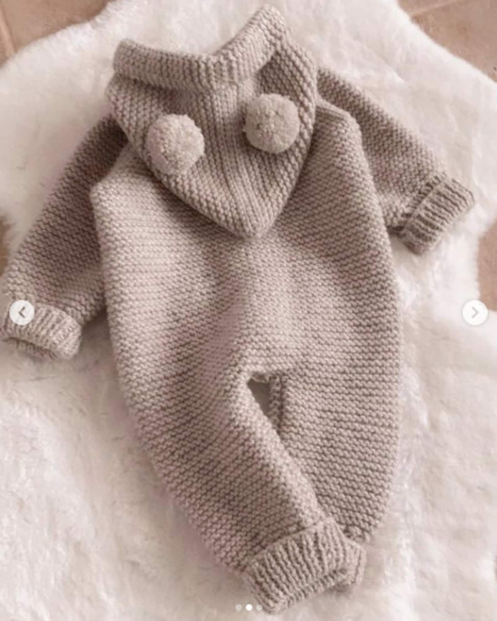 Knitted Baby Clothes, Newborn Knitted Clothing, Knitted Baby Rompers ...