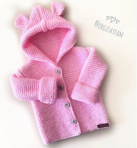 Hand Knit Baby Sweater Toddler Gift Newborn Gift Cotton - Etsy