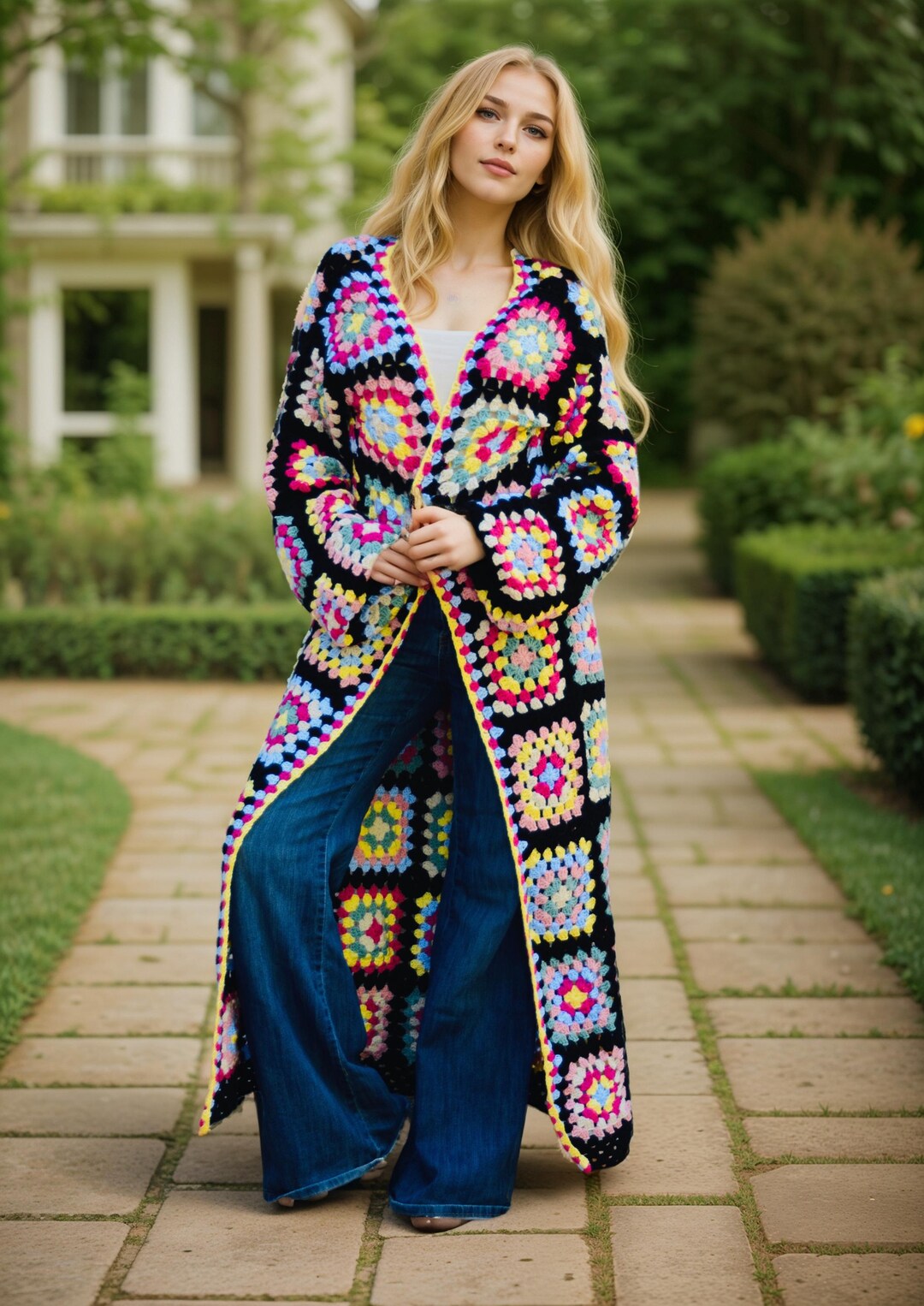 Winter Clothes Women Long Patchwork Maxi Oversize Coat Plus Size Jacket ...