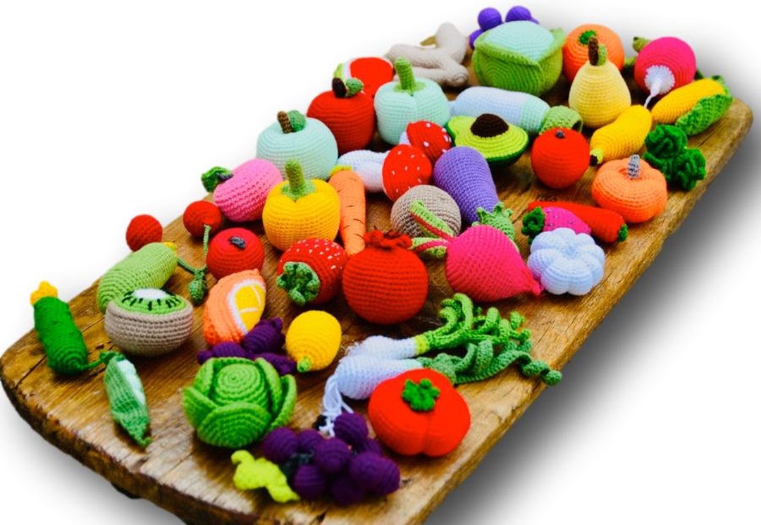 Crochet Food, Crochet Play Food, Kitchen Toys, Food Toy for Kids ...