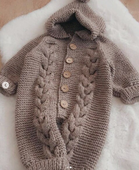 Blue Knit Romper Blue Romper Baby Blue Romper Newborn | Etsy
