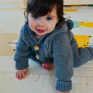 Blue Knit Romper, Blue Romper Baby, Blue Romper Newborn, Newborn ...