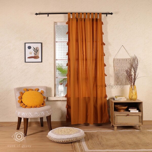 Terracotta Curtain - Etsy