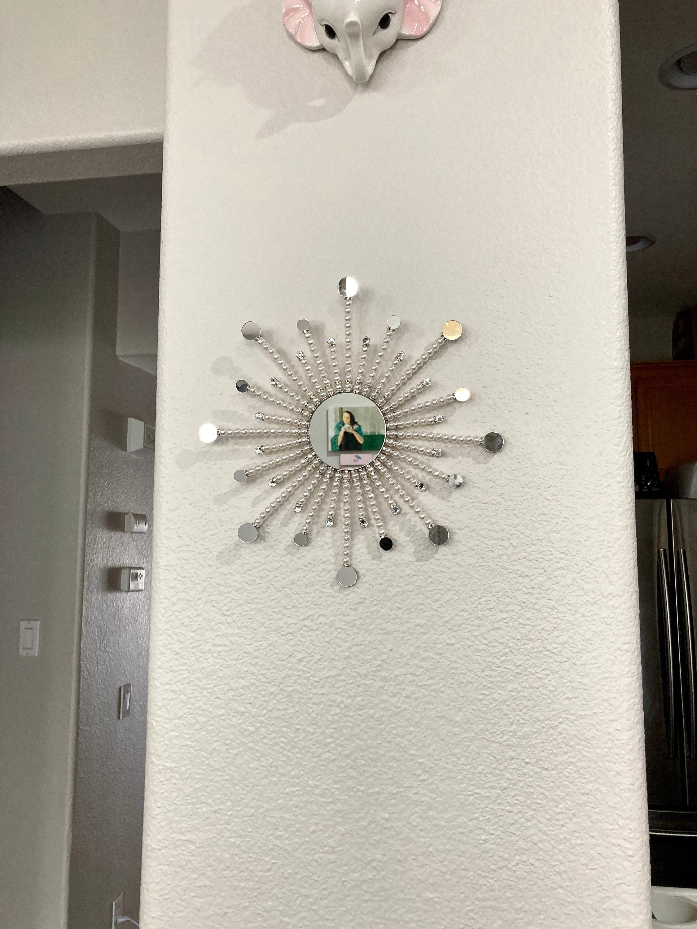 12 Gorgeous Pearl Wall Decor/pearl Sunburst Mirror/wall - Etsy