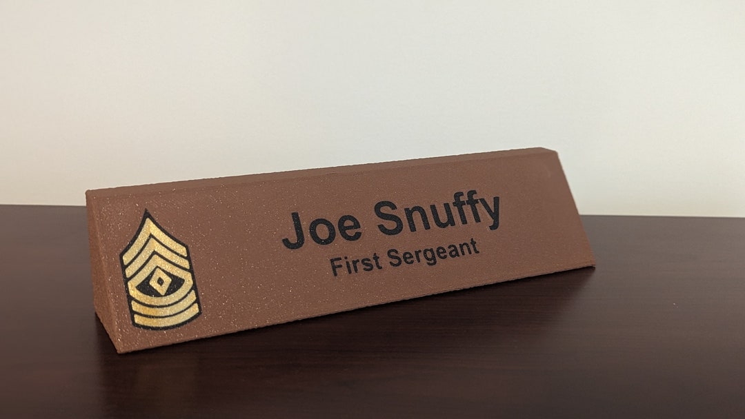 Custom 3D Printed Army Enlisted & Warrant Officer Rank Sign - Etsy