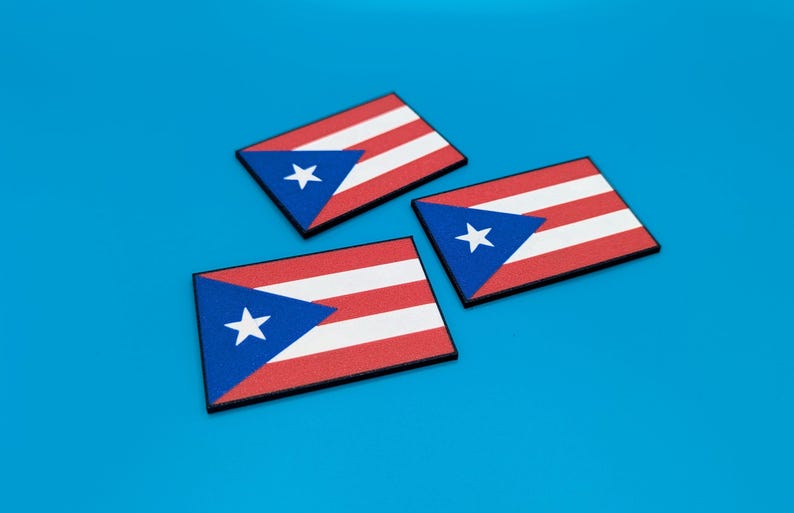 Puerto Rican Flag Magnet - Etsy
