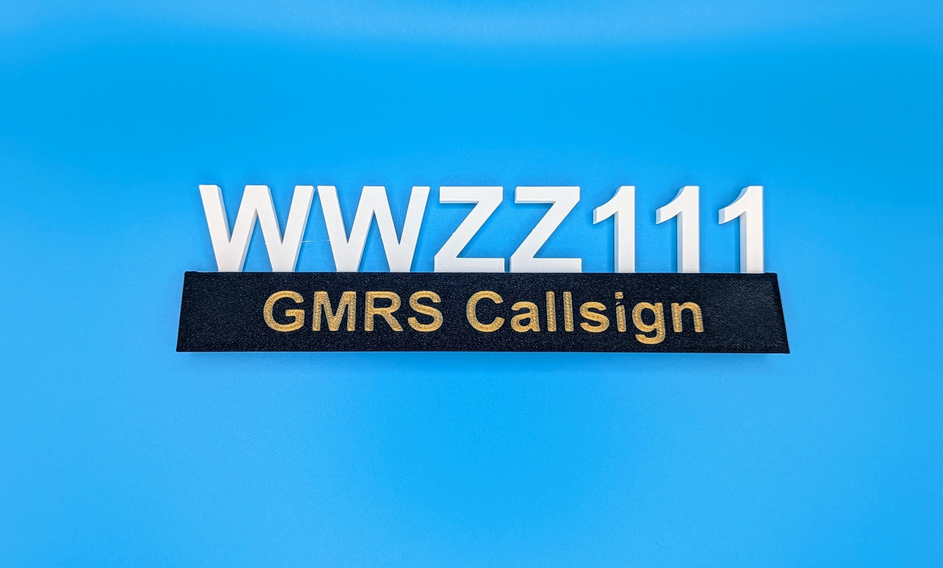 GMRS Callsign Stand - Etsy