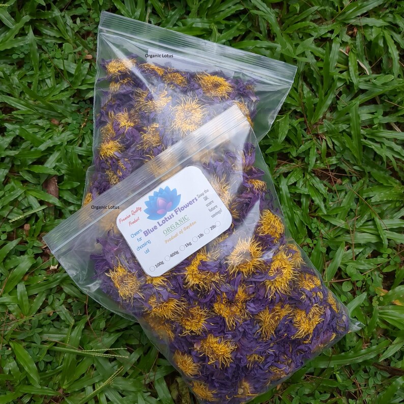 Blue Lotus Flower Premium Quality Pure Organic Dried Flowers Blue Herbs ...