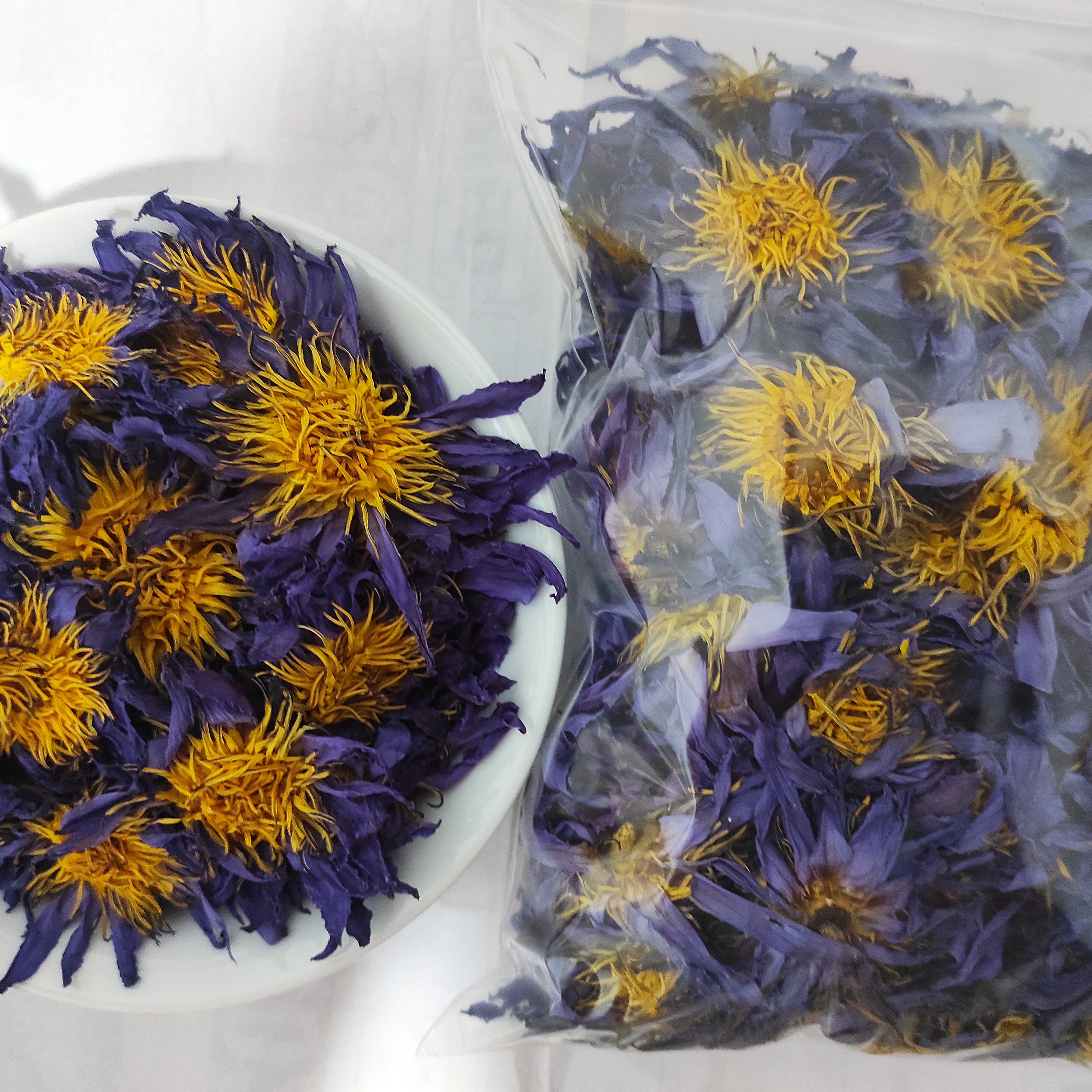 Dried Blue Lotus Flower | Hand Picked 100% Pure Organic | Ceylon Natura ...