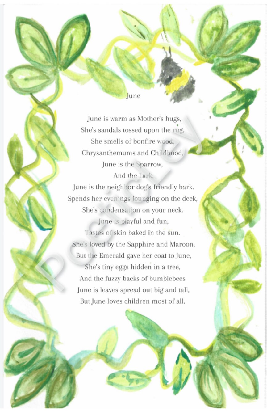 Short Poem About June at Alexis Stanford blog