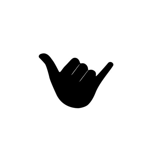Shaka Sign SVG Shaka Hawaii SVG Hang Loose SVG Digital - Etsy