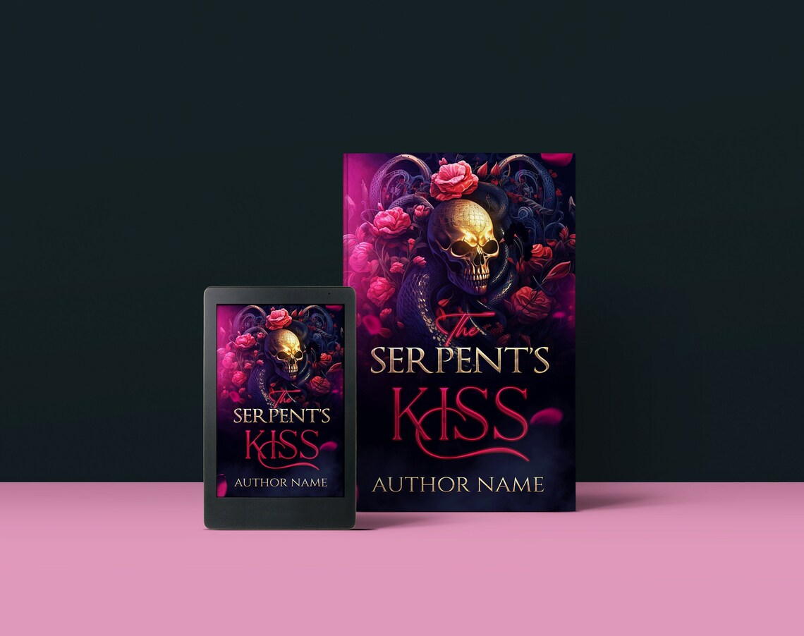 The Serpent's Kiss Pre-made Book Cover for Fantasy | Horror | Thriller ...