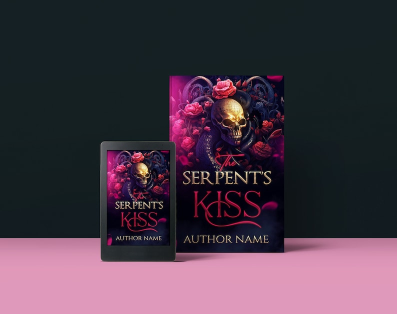 The Serpent's Kiss Pre-made Book Cover for Fantasy | Horror | Thriller ...