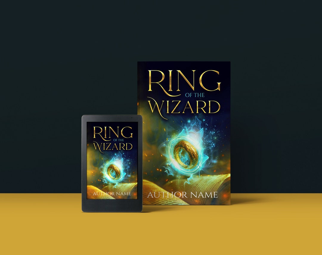 Ring of the Wizard Pre-made Book Cover for Fantasy | Horror | Thriller ...