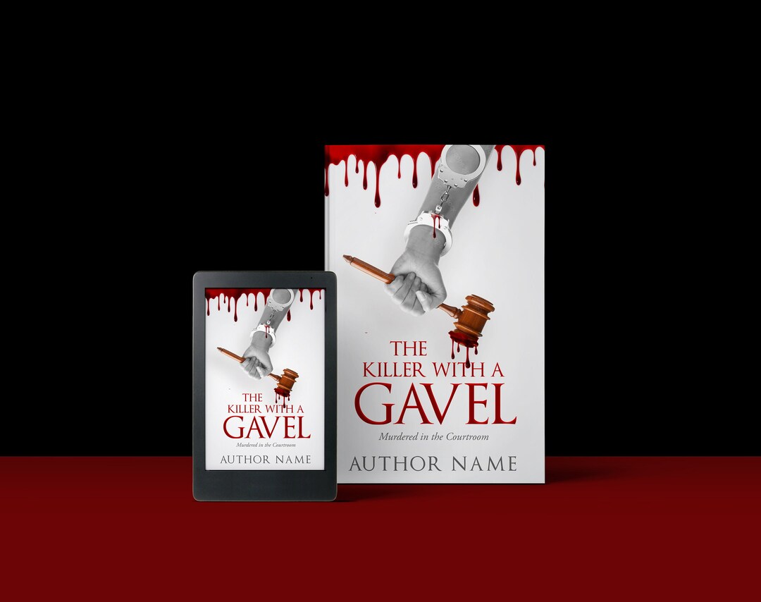 Killer With a Gavel Pre-made Book Cover for Fantasy | Horror Premade ...