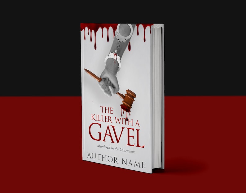 Killer With a Gavel Pre-made Book Cover for Fantasy | Horror Premade ...