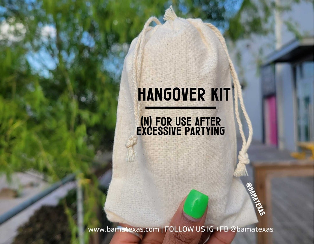 Bachelorette Hangover Kit | Girls Trip Hangover Kit | Hangover Recovery ...