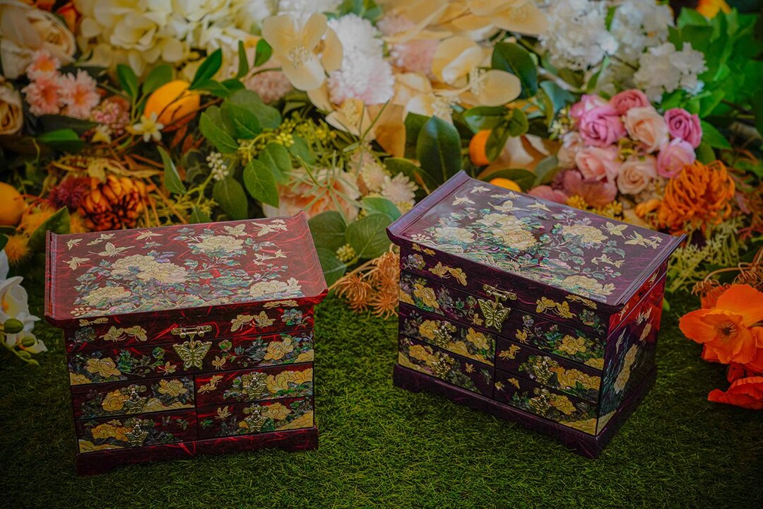 FEBRUARY MOUNTAIN Korean Mother-of-pearl Jewelry Box – Elegant ...