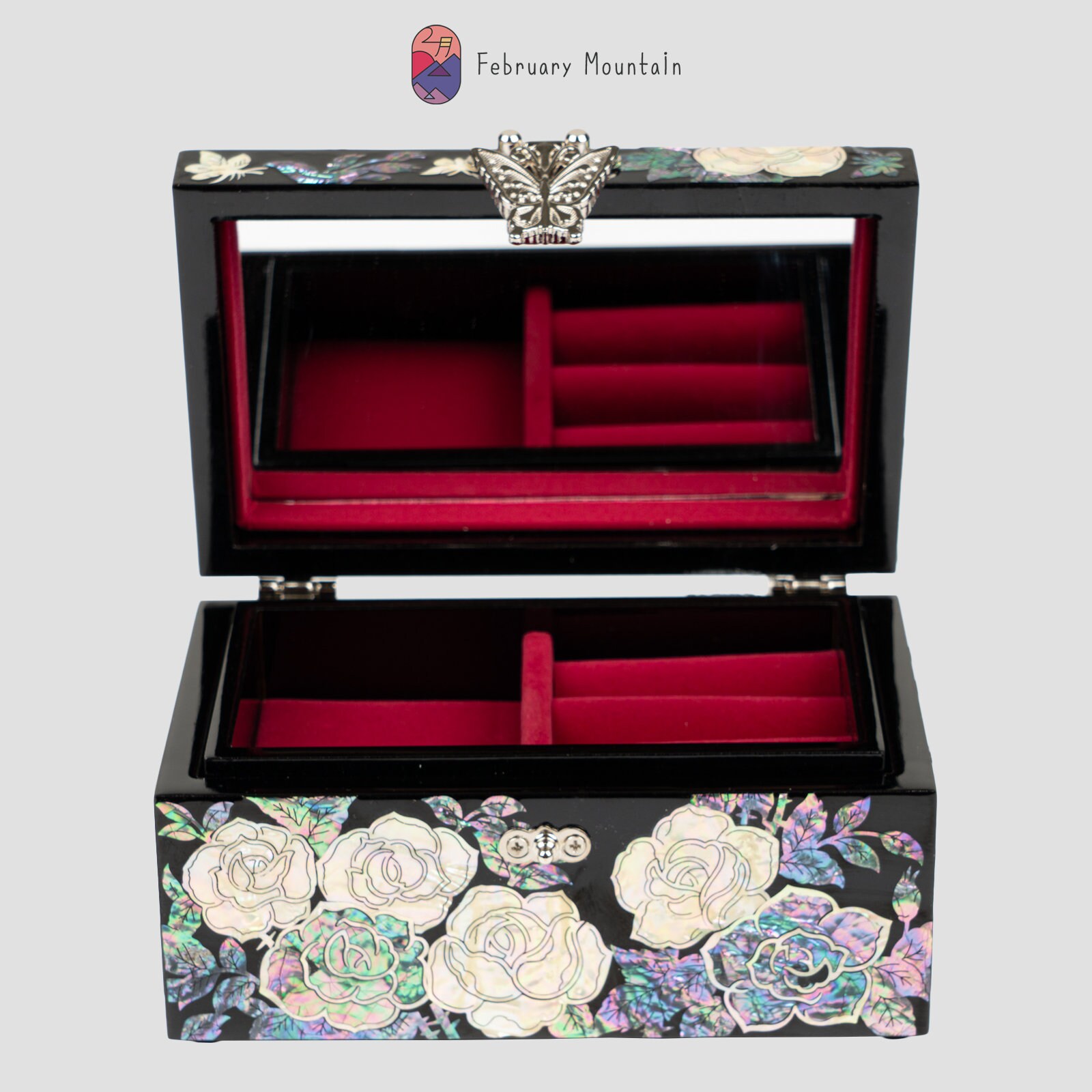 Mother of Pearl Jewelry Box W/ Lacquer Finish Handcrafted | Etsy