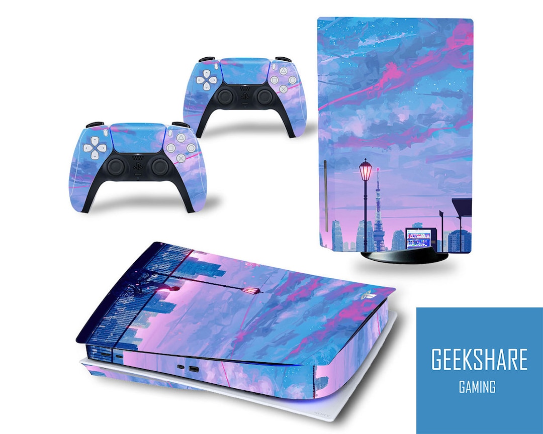 Neon Marble Aesthetic PS5 Disc Edition Skin Sticker for - Etsy
