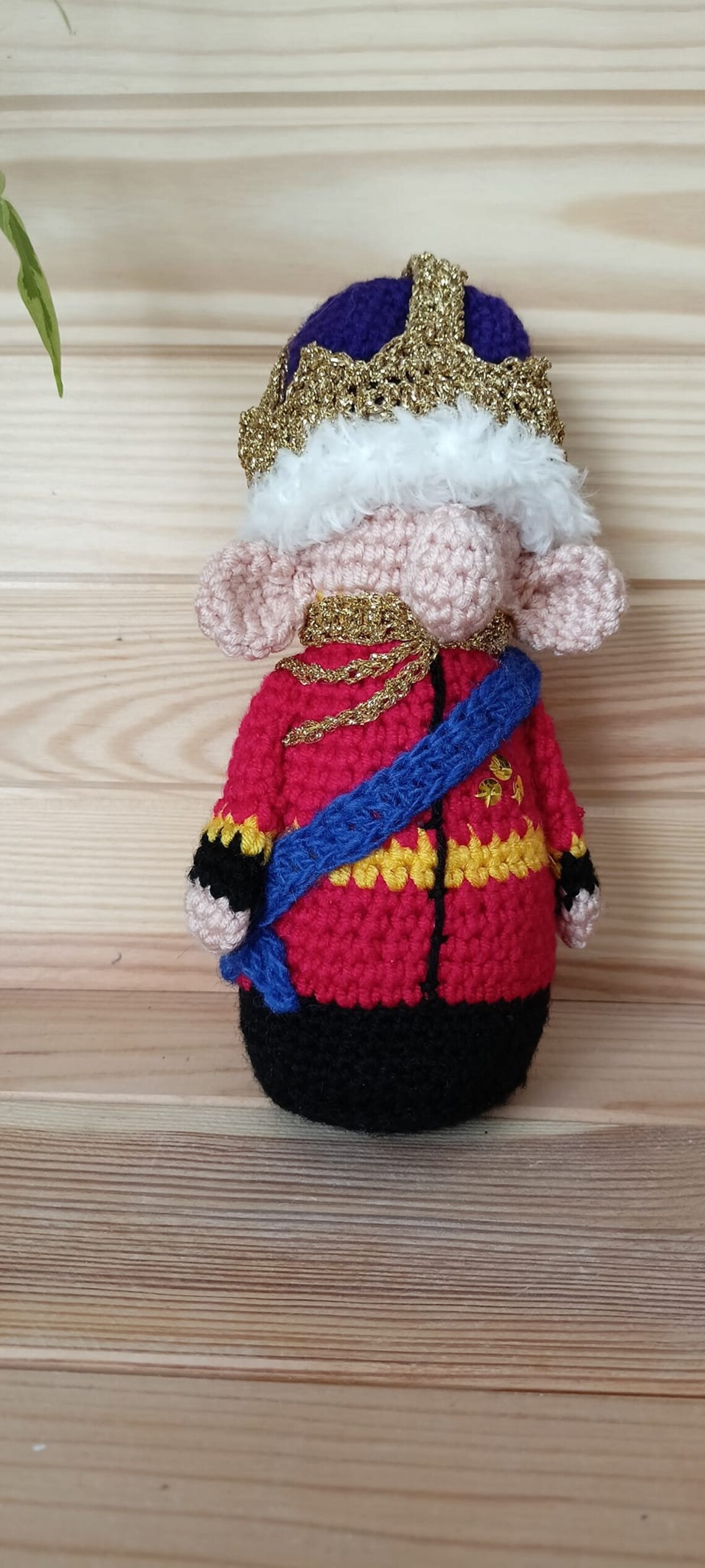 King Charles III Coronation Gnome Crochet Doll, Charles III and Camilla ...