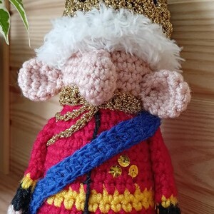 King Charles III Coronation Gnome Crochet Doll, Charles III and Camilla ...