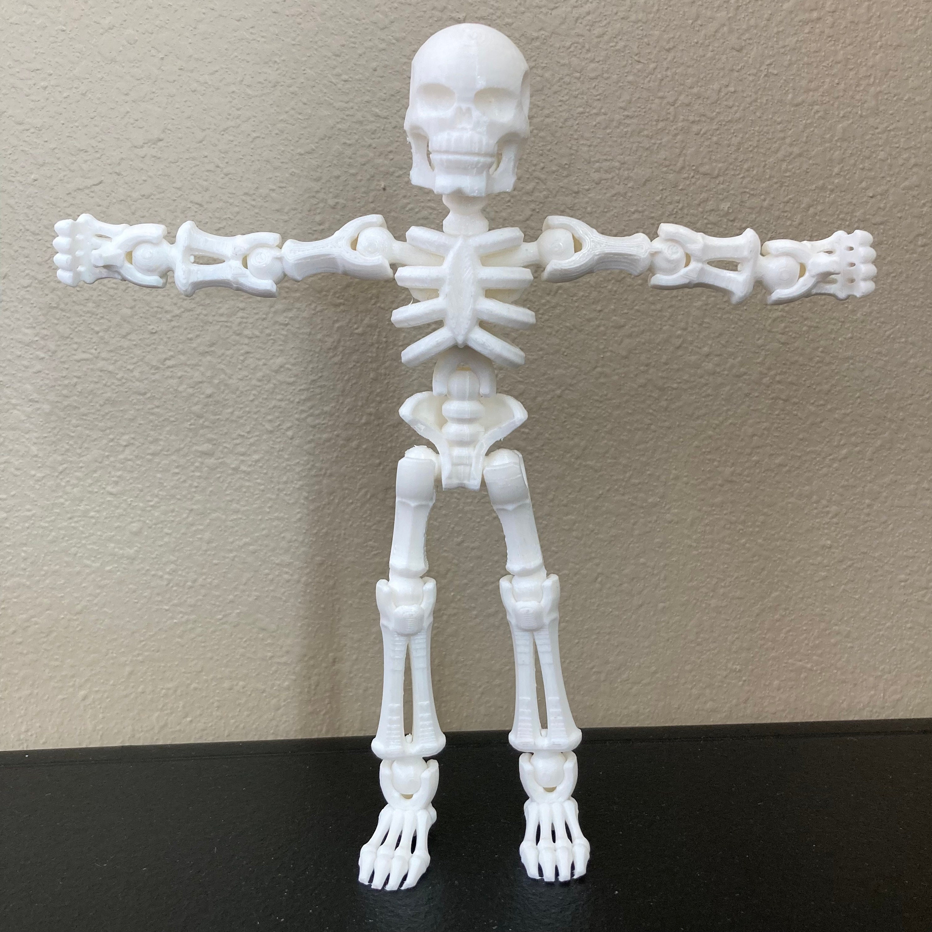 Skeleton Articulating Flexible Posable Fidget Toy 3D - Etsy