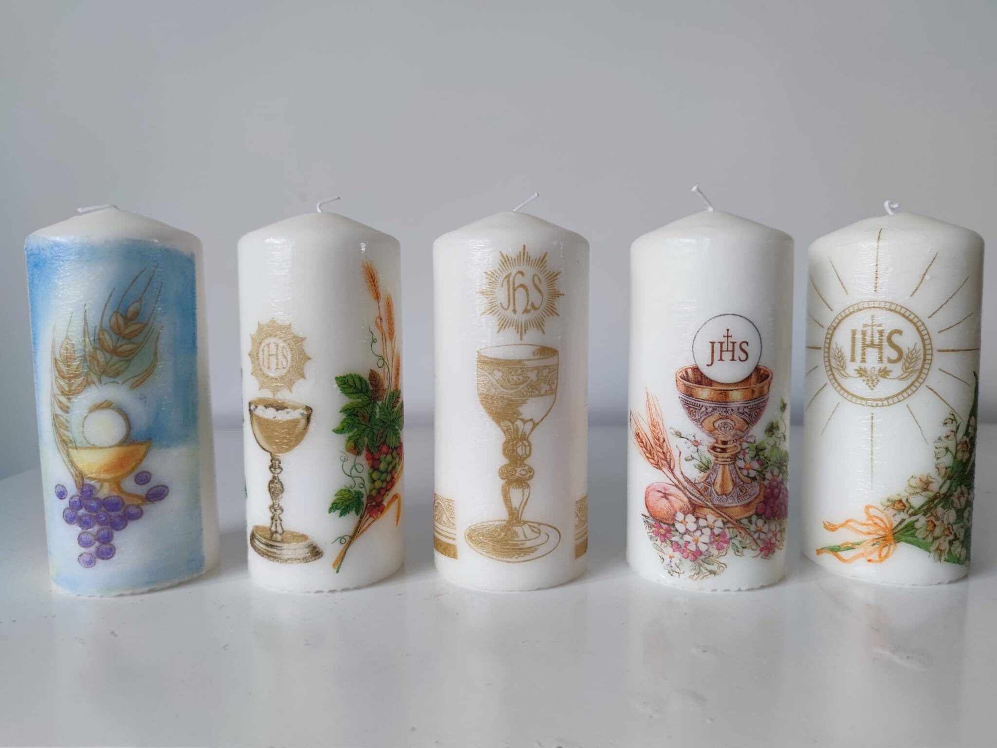 Handmade Holy First Communion Celebration Gift Pilar Candles - Etsy