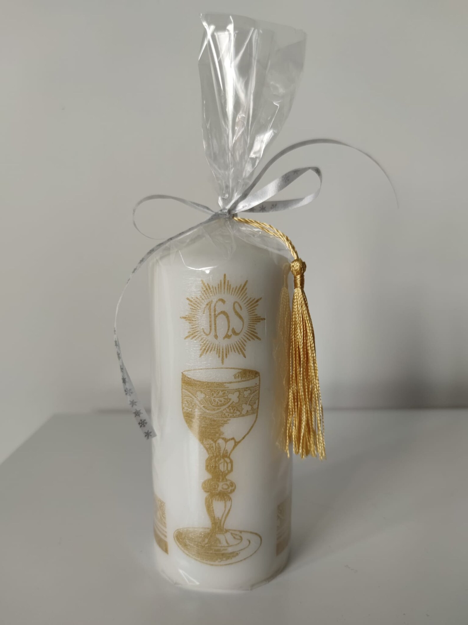 Handmade Holy First Communion Celebration Gift Pilar Candles Wrapped ...