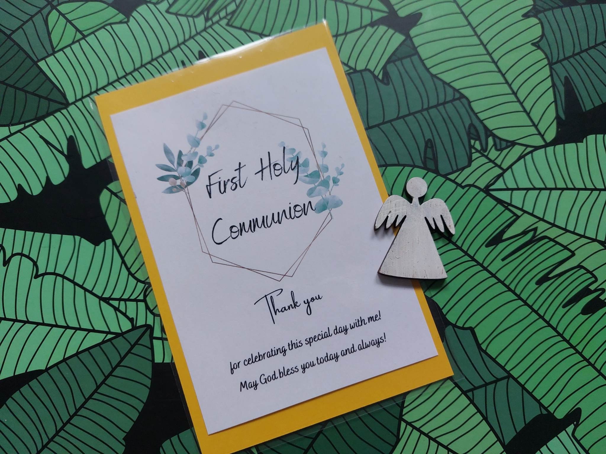 First Holy Communion Thank You Gift Favours Favors Angel Guard Fridge ...