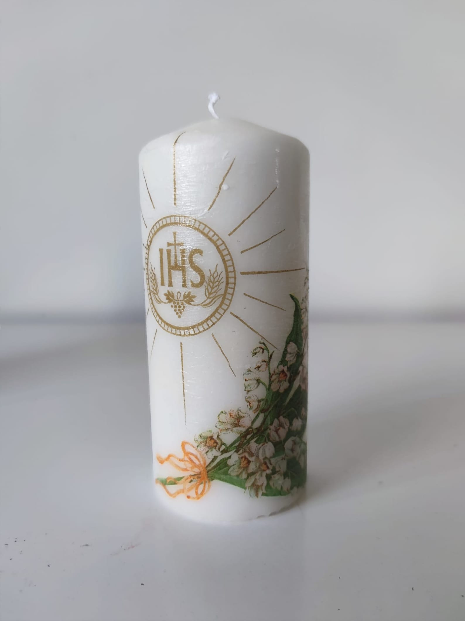 Handmade Holy First Communion Celebration Gift Pilar Candles Wrapped ...