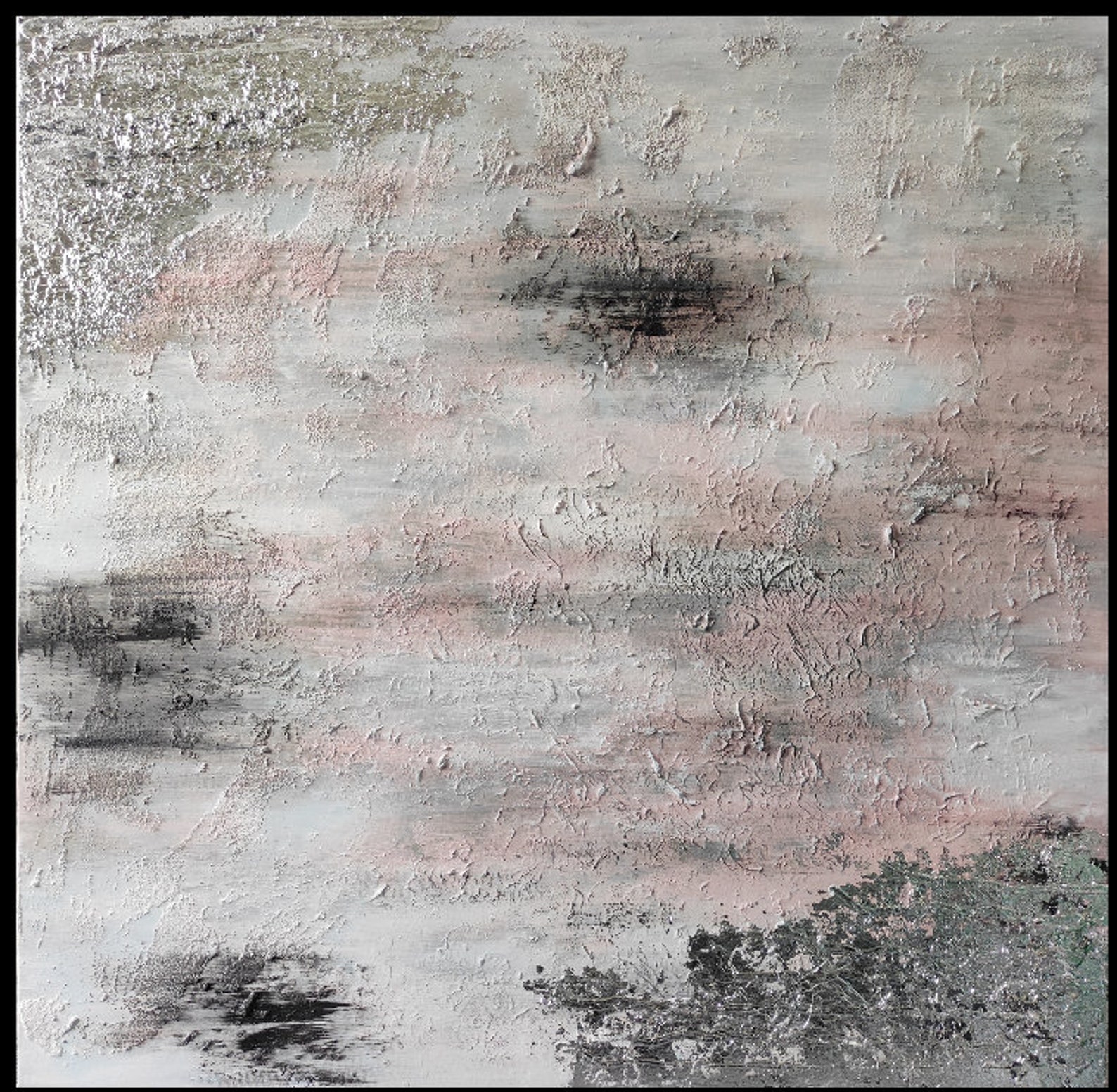 Extra Large Rich Texture Silver Leaf Original Painting on - Etsy UK