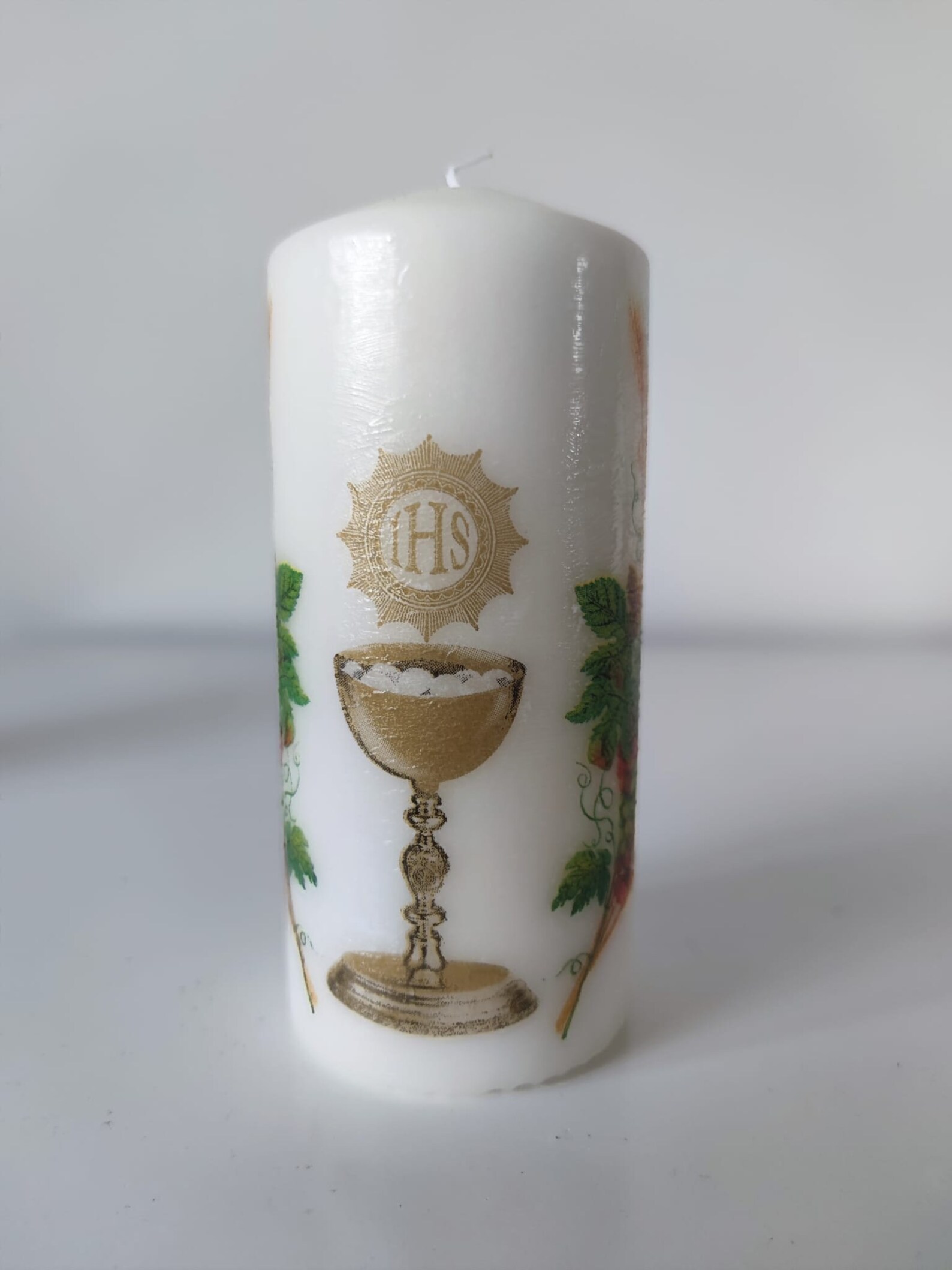Handmade Holy First Communion Celebration Gift Pilar Candles Wrapped ...