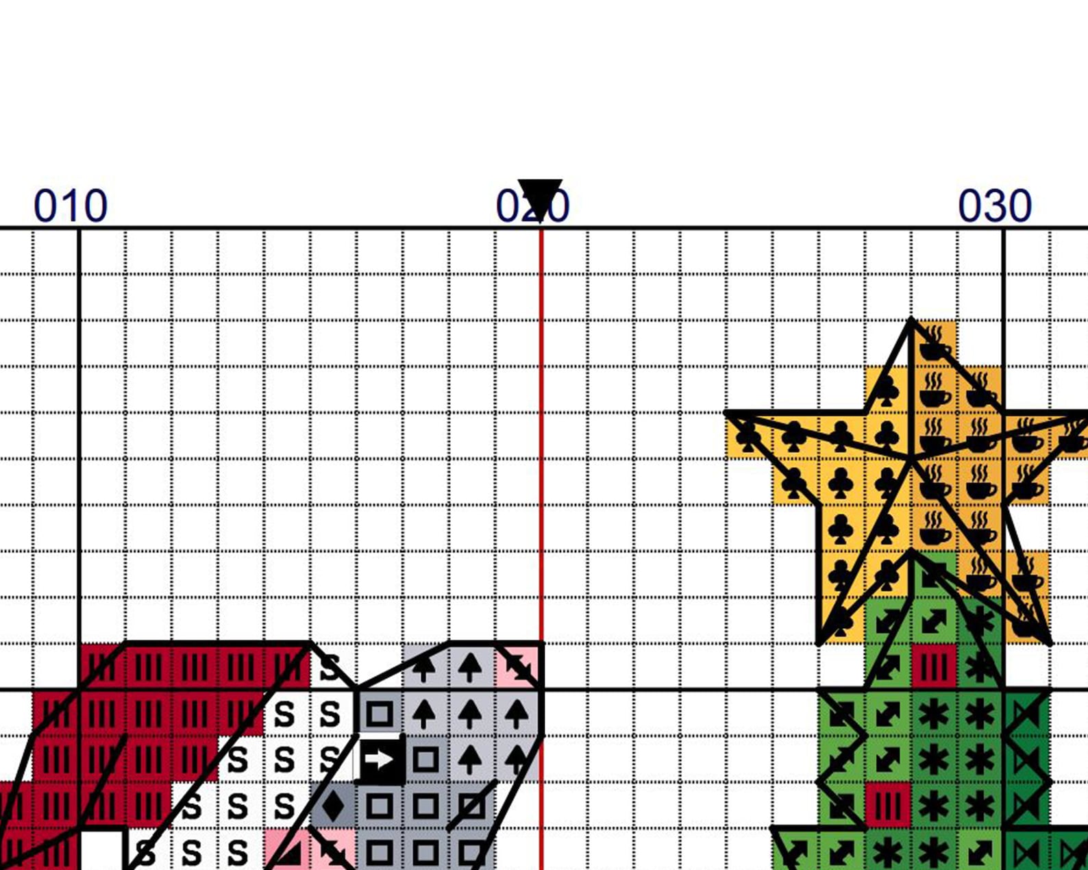 Christmas Rat Cross Stitch Pattern PDF Cute Rat Easy Cross - Etsy