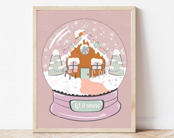 Gingerbread House Snow Globe - Etsy