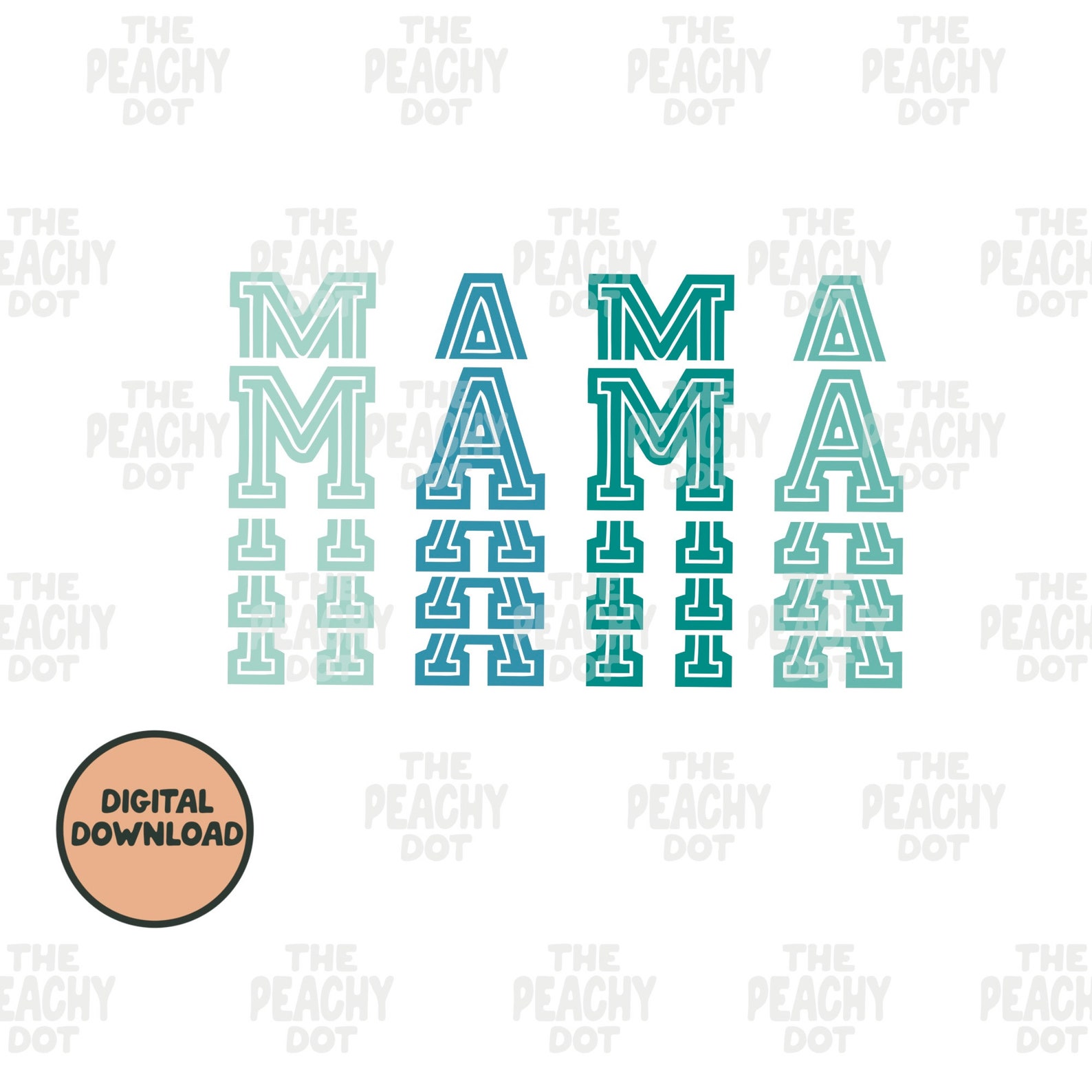 Mama Stacked Svg Png Mothers Day Png SVG Mama Png College - Etsy