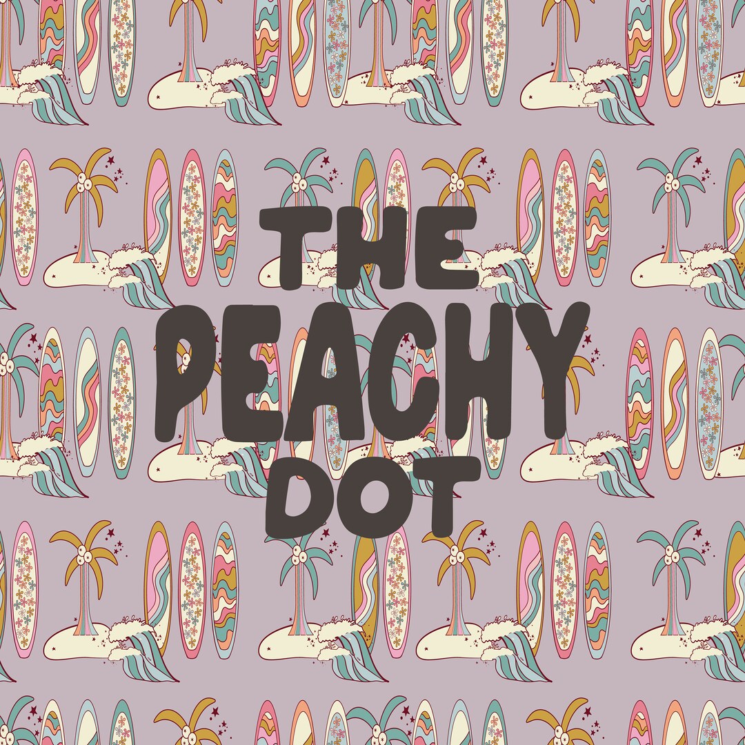 Summer Pattern, Surfing Pattern, Palm Tree Pattern, Repeating Pattern ...