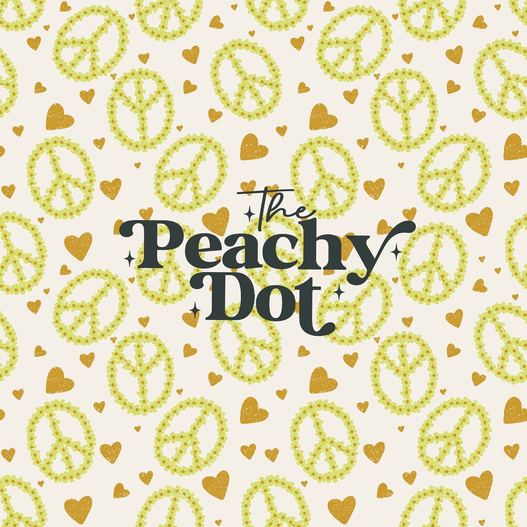 Seamless Peace Sign Pattern, Surface Pattern - Etsy