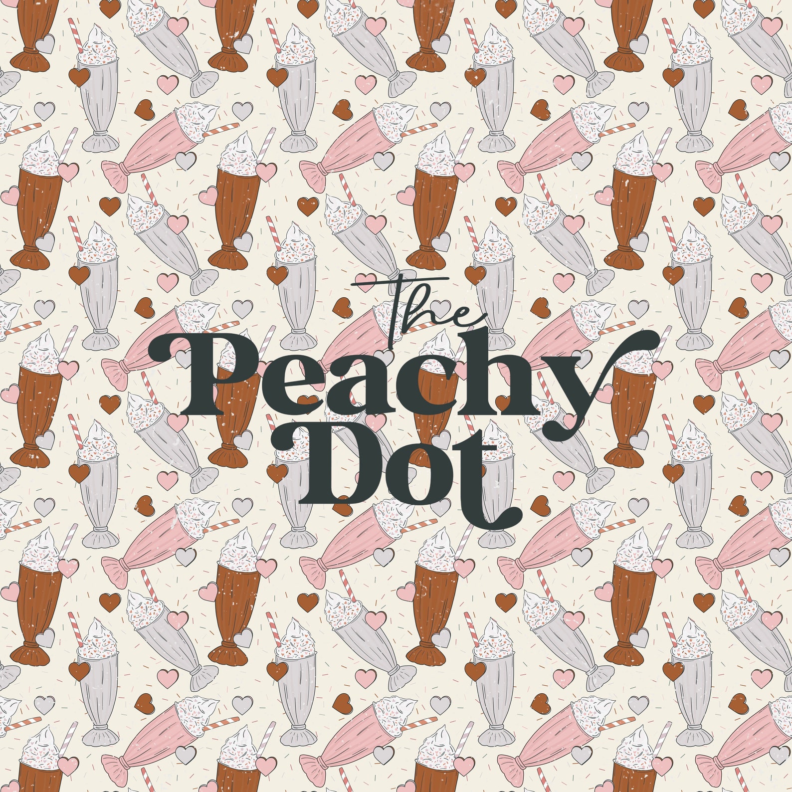 Seamless Milkshake Pattern Surface Pattern - Etsy