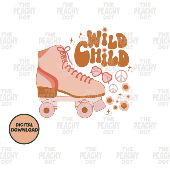 Groovy Roller Skating Png Digital Download | Etsy
