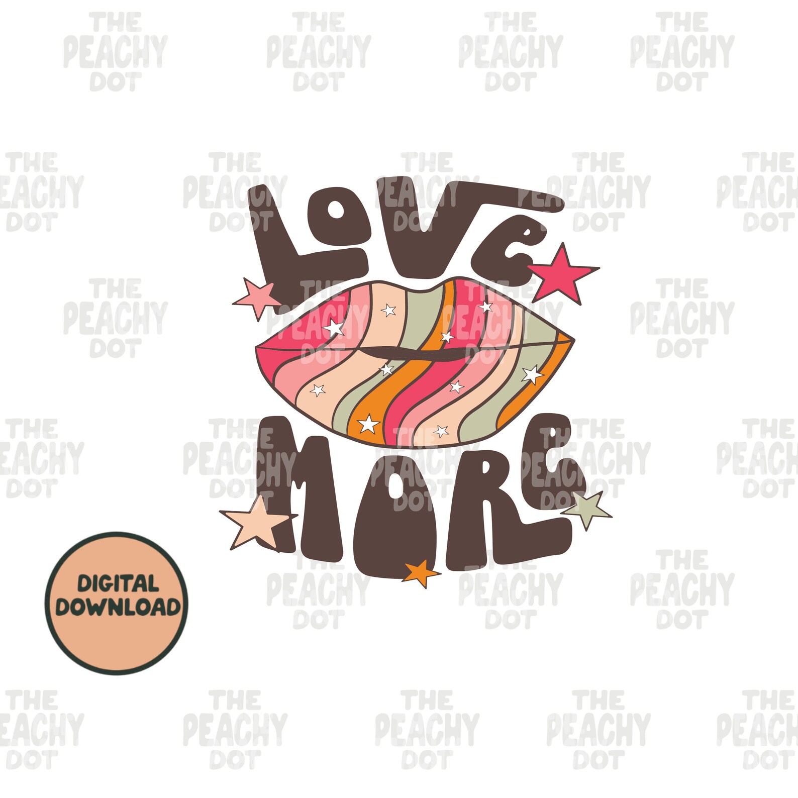 Retro Lips Png Svg Groovy Love Png Svg Valentines Day Svg - Etsy