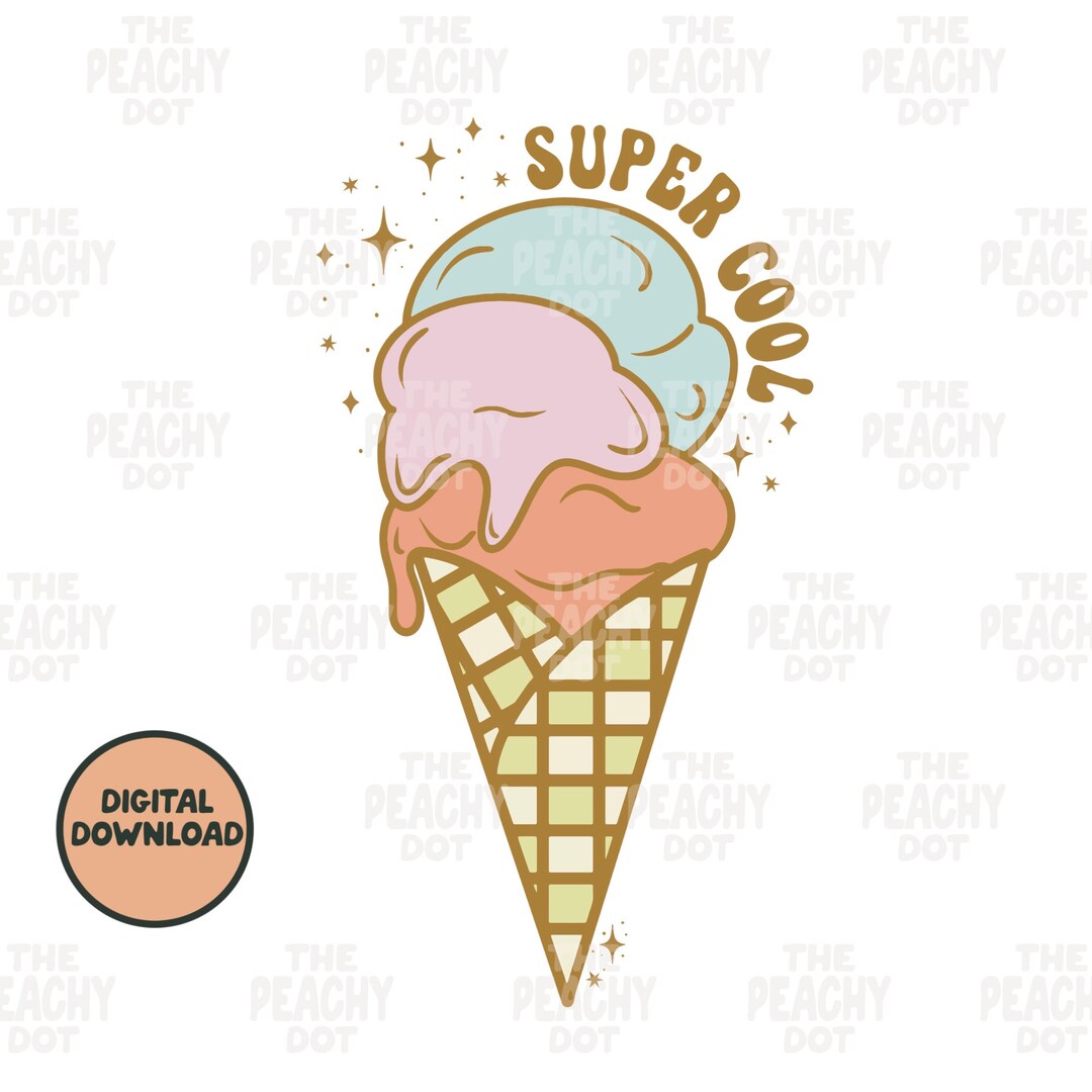 Super Cool Ice Cream Svg Png, Summer Ice Cream Svg Png, Summer Vibes ...