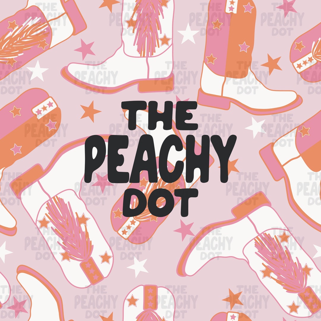 Seamless Western Cowgirl Boot Pattern, Seamless Country Music Pattern ...