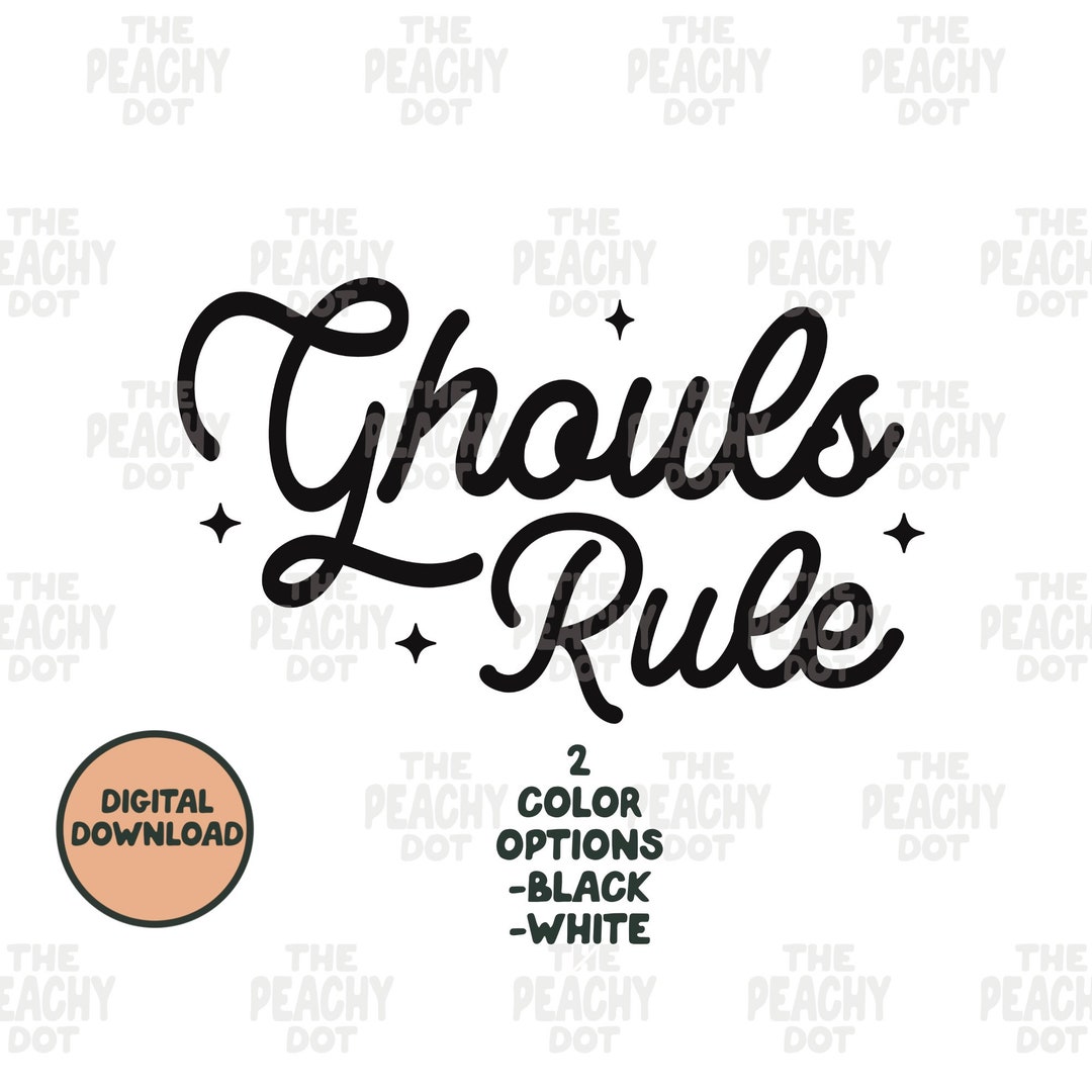 Fall Png SVG, Ghouls Rule Png, Fall Kids Svg Png, Autumn Png, Halloween ...