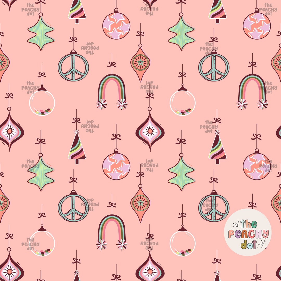 Seamless Christmas Ornament Pattern, Seamless Christmas Pattern ...